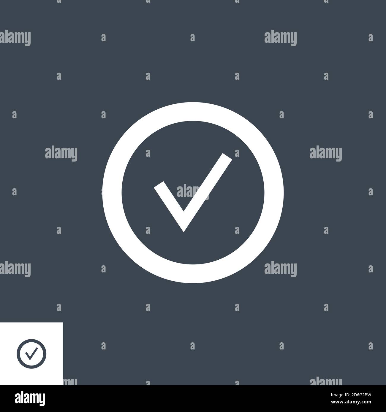 Check mark glyph vector Stock Vector Images - Alamy