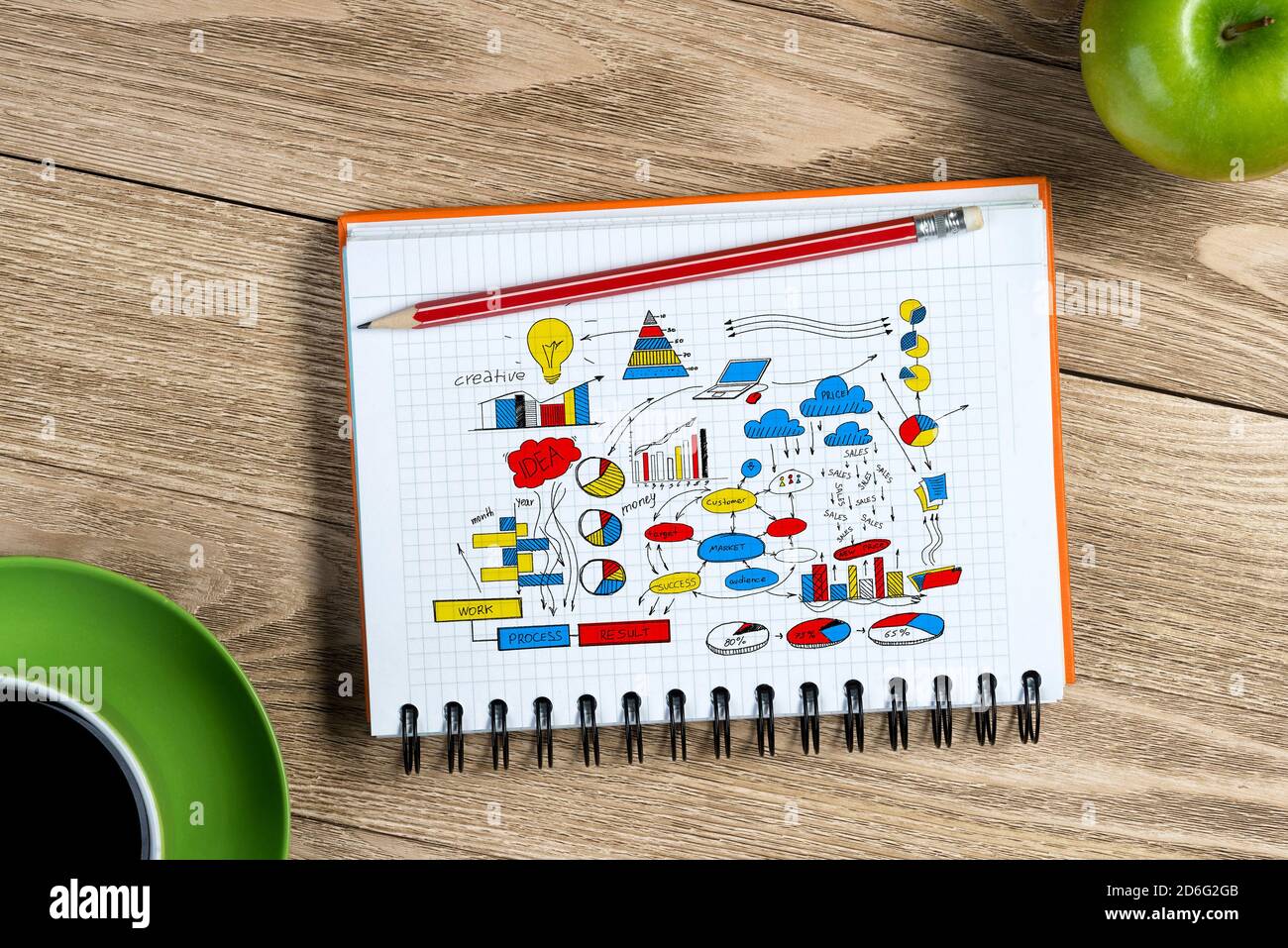 Business workplace with stuff Stock Photo - Alamy