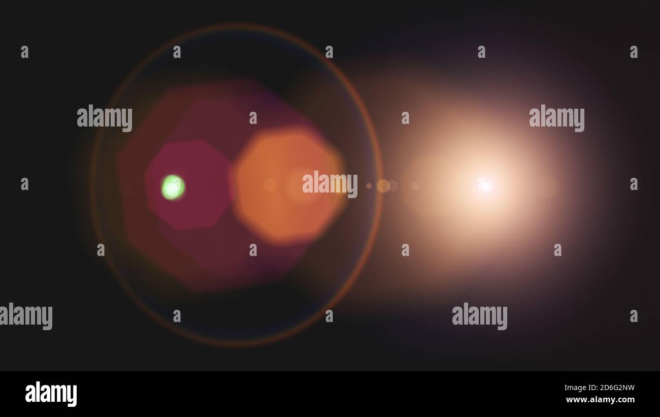 Light lens flare effect Stock Photo - Alamy
