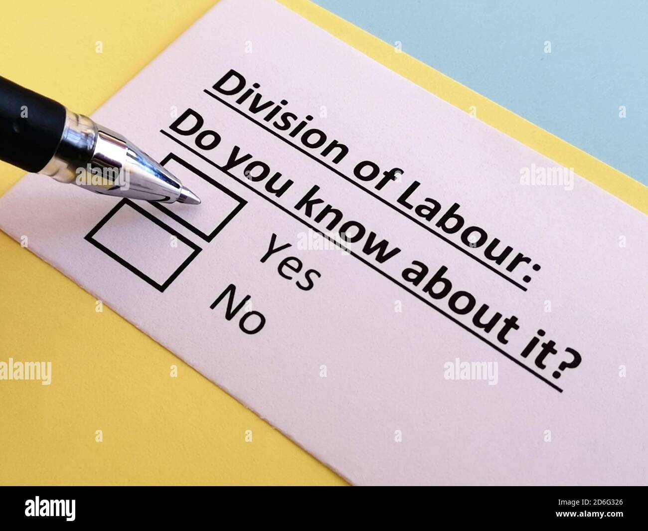 Division of labour hi-res stock photography and images - Alamy