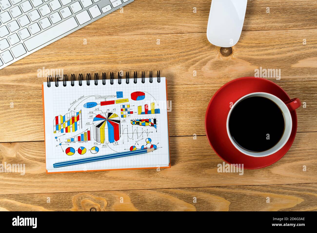 Business workplace with stuff Stock Photo - Alamy