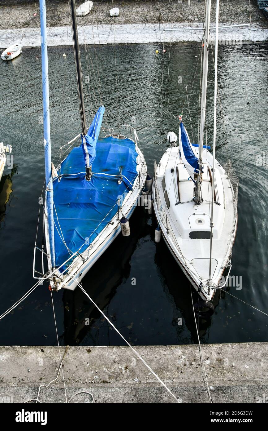 boats in harbor, photo as a background Stock Photo - Alamy