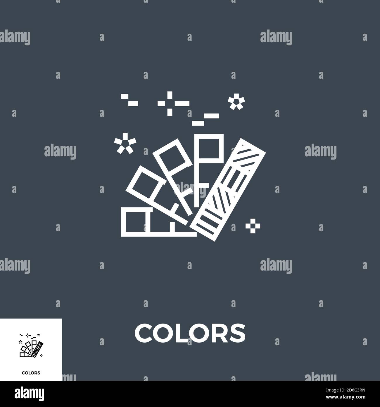 Flat line colour icon Stock Vector Images - Alamy