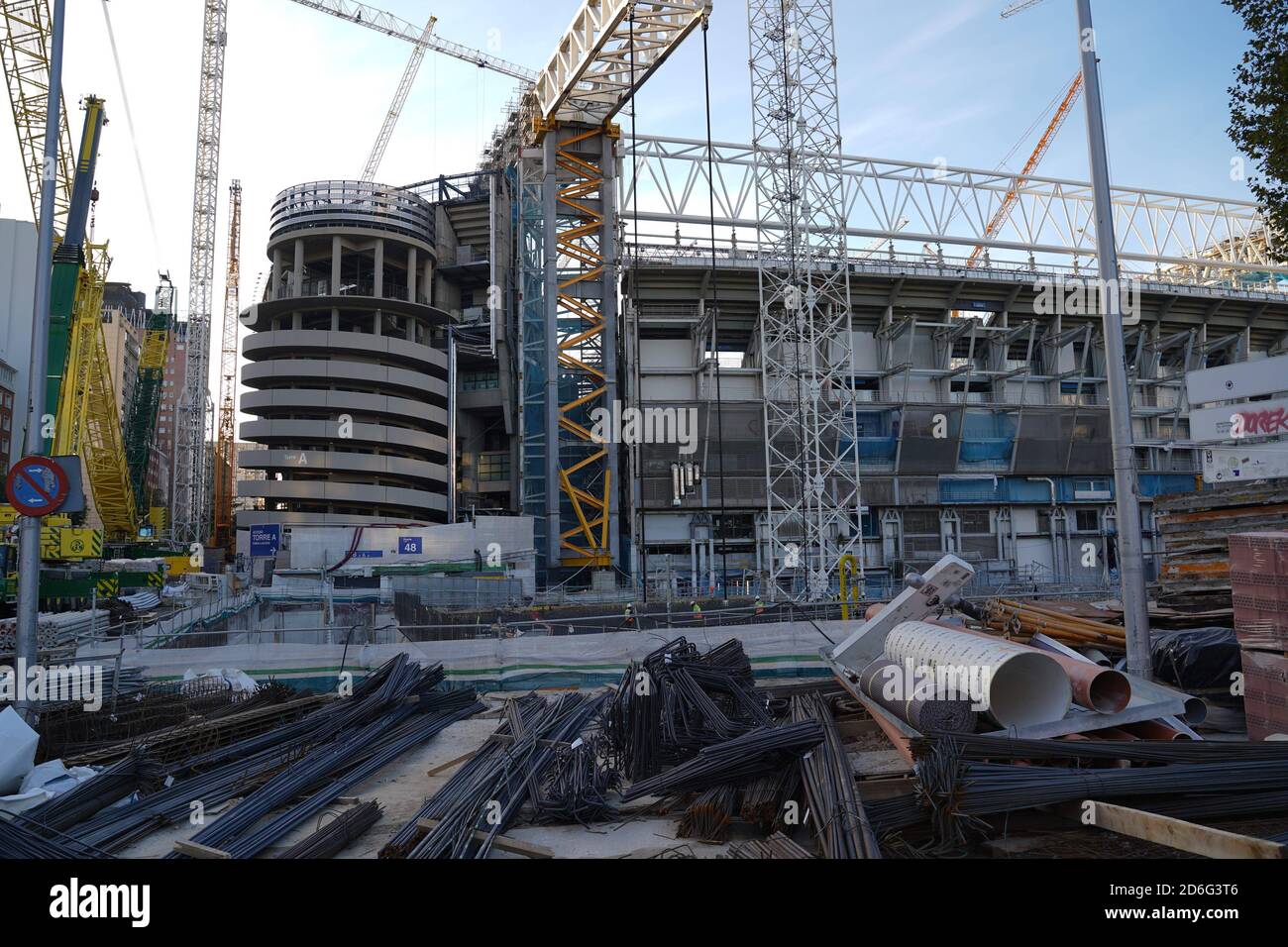 Madrid, Spain. 17th Oct, 2020. A view of the stadium during its ...