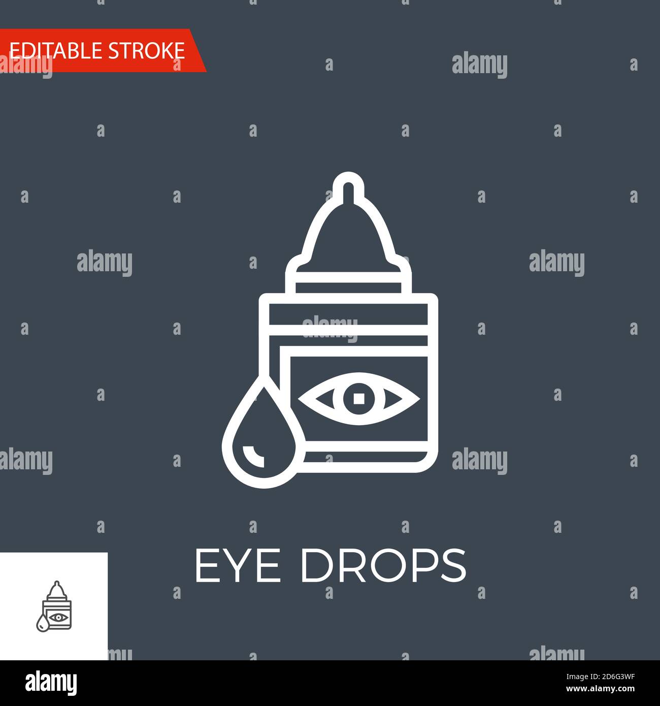 Eye Drops Vector Icon Stock Vector Image & Art - Alamy