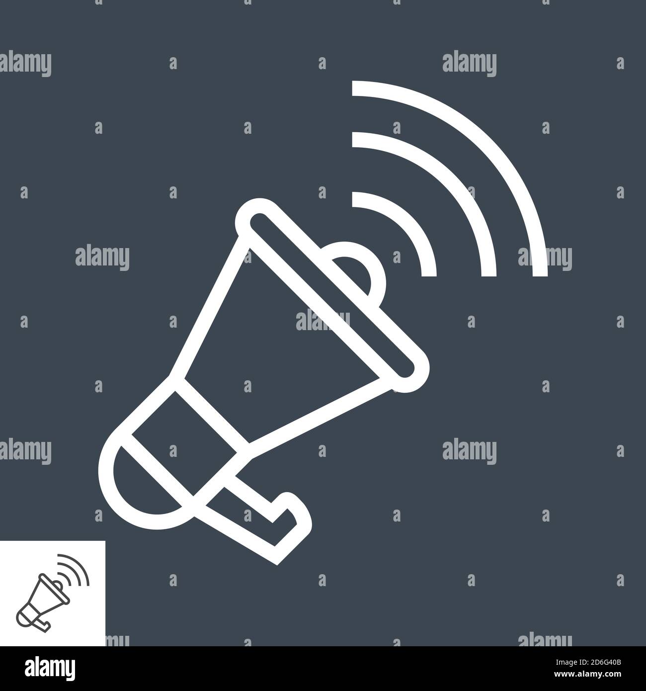 Loudspeaker announcement icon illustration Stock Vector Images - Alamy