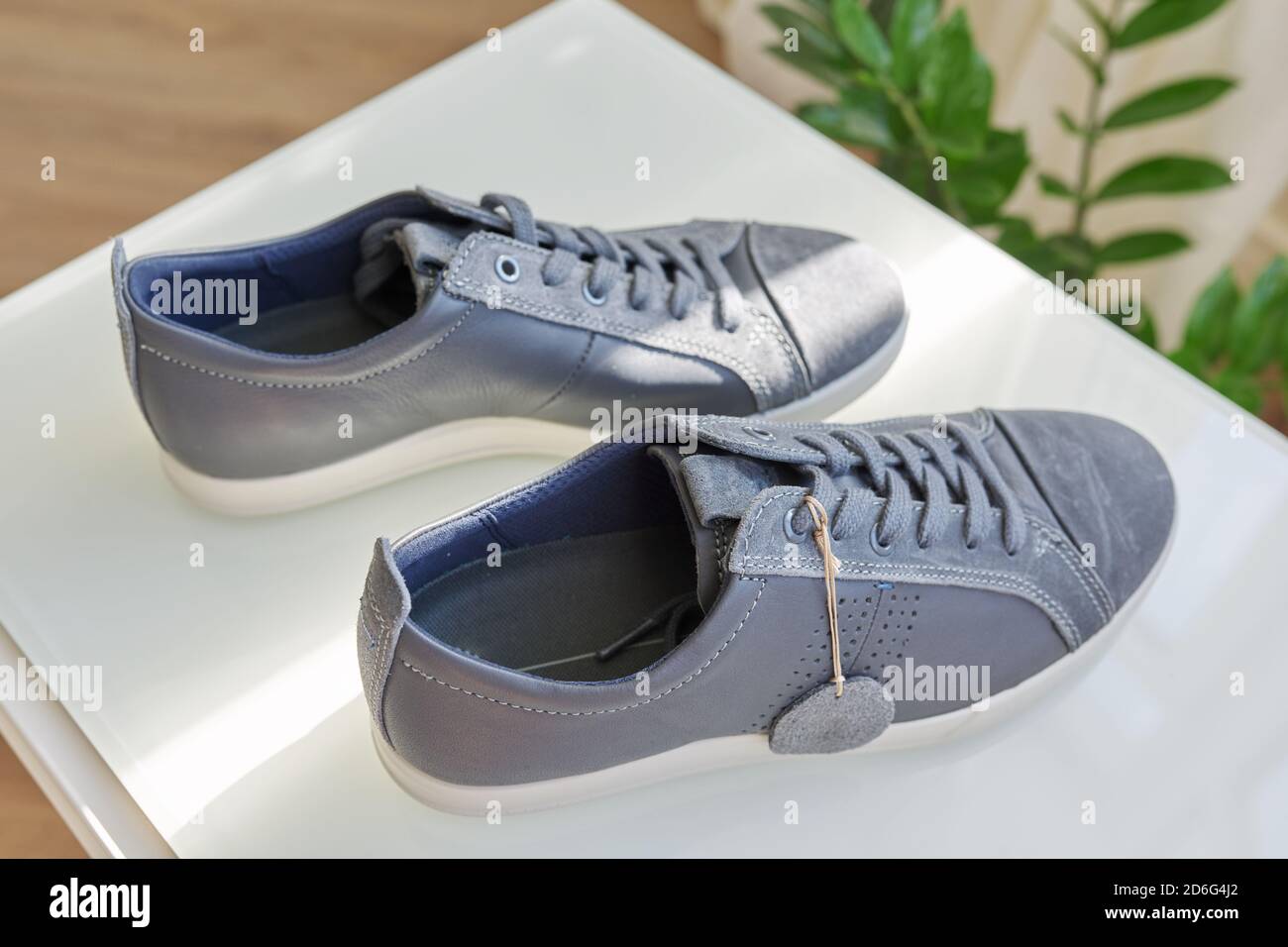 Men leather sneakers design hi-res stock photography and images - Alamy