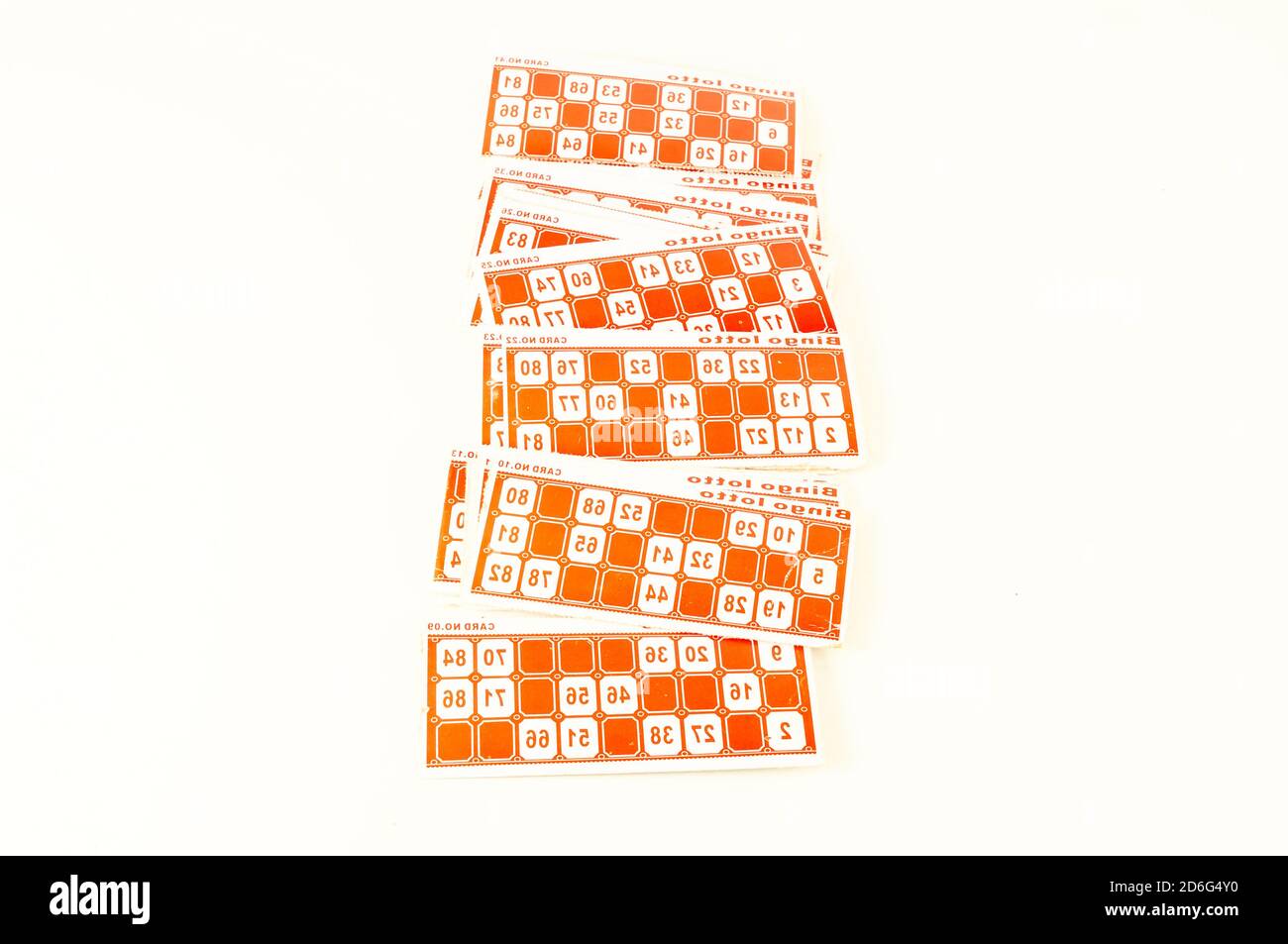 bingo lotto lottery ticket with numbers Stock Photo - Alamy