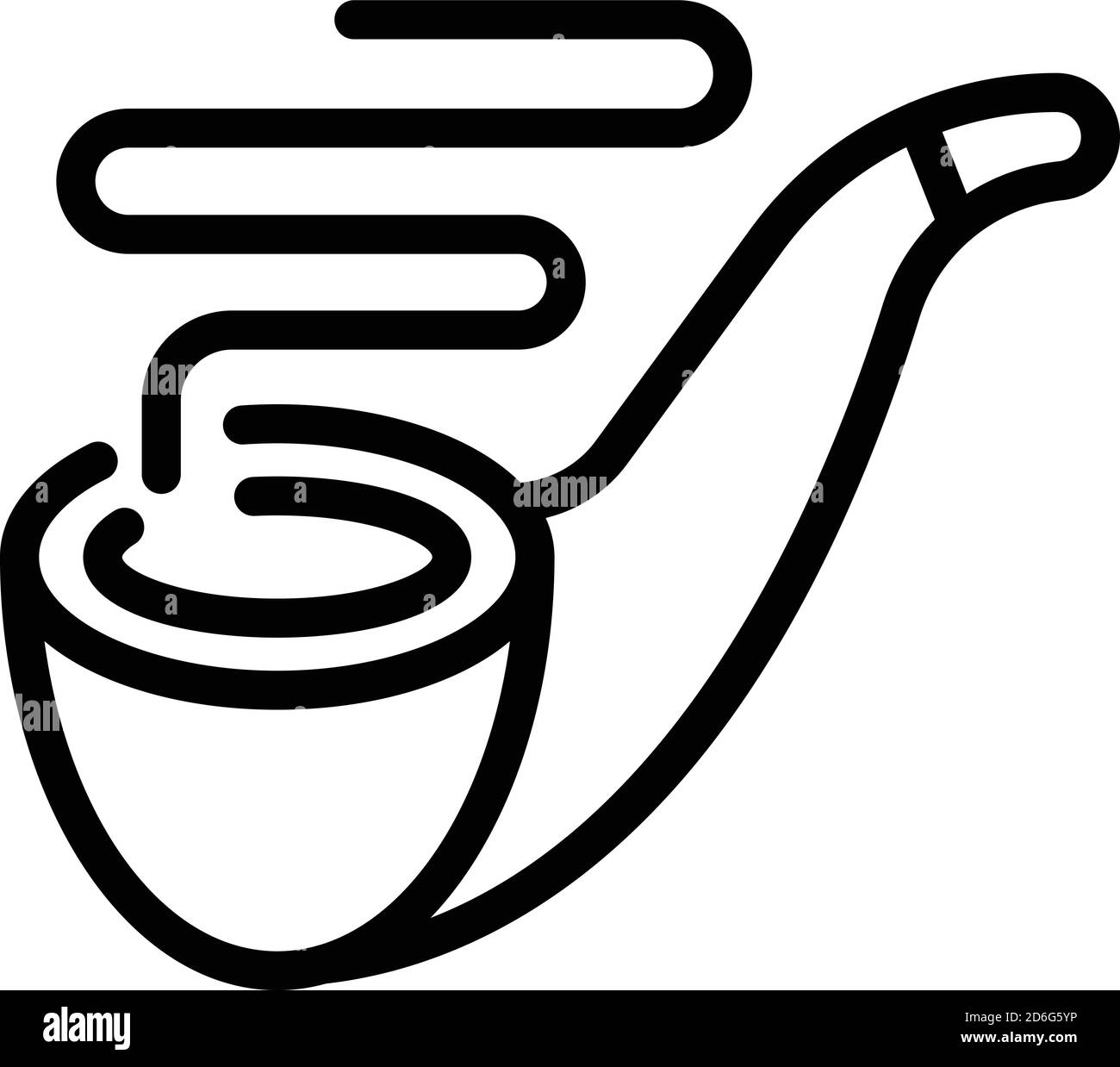 Smoking pipe icon, outline style Stock Vector Image & Art - Alamy