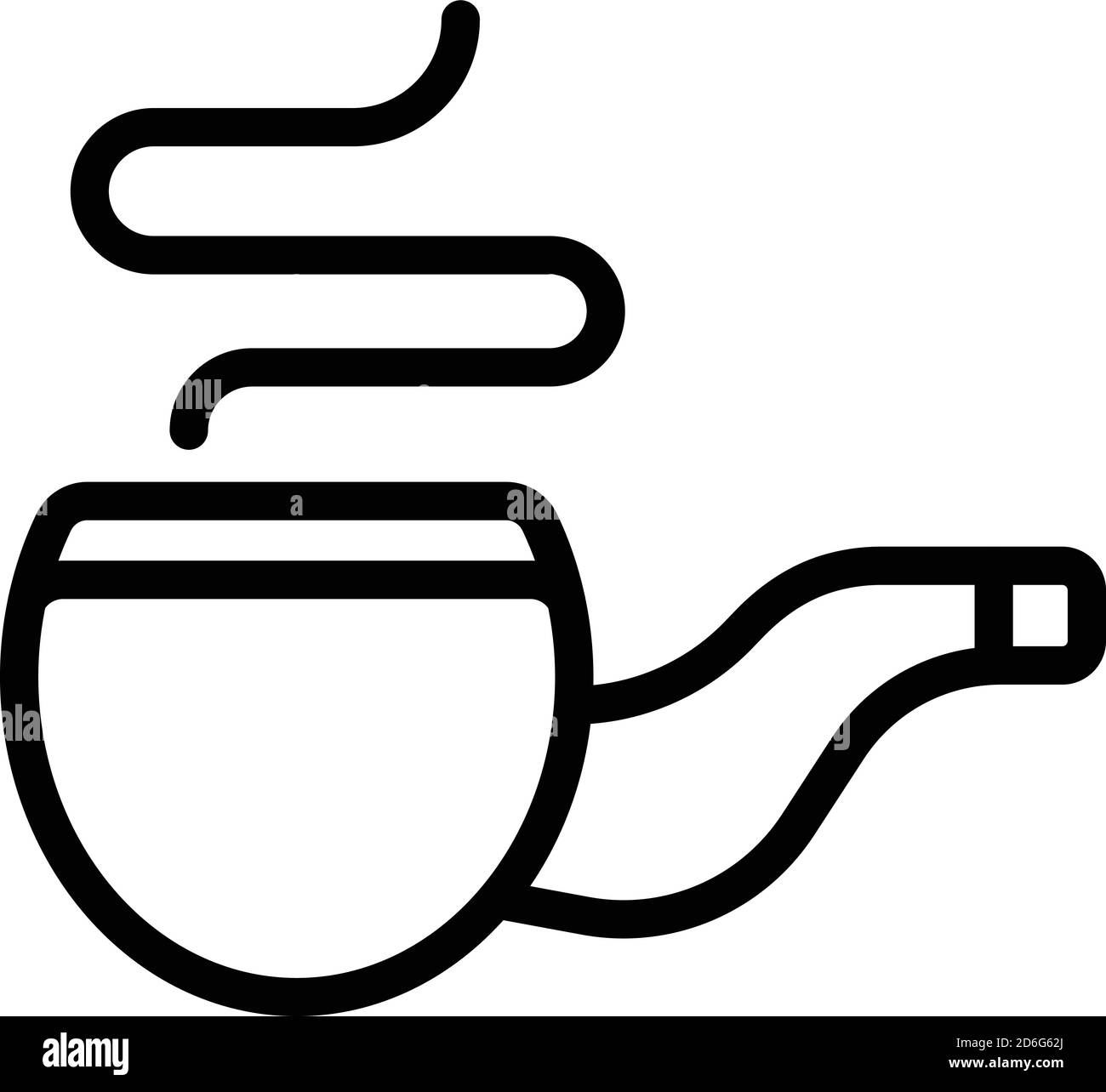 Retro smoking pipe icon, outline style Stock Vector Image & Art - Alamy