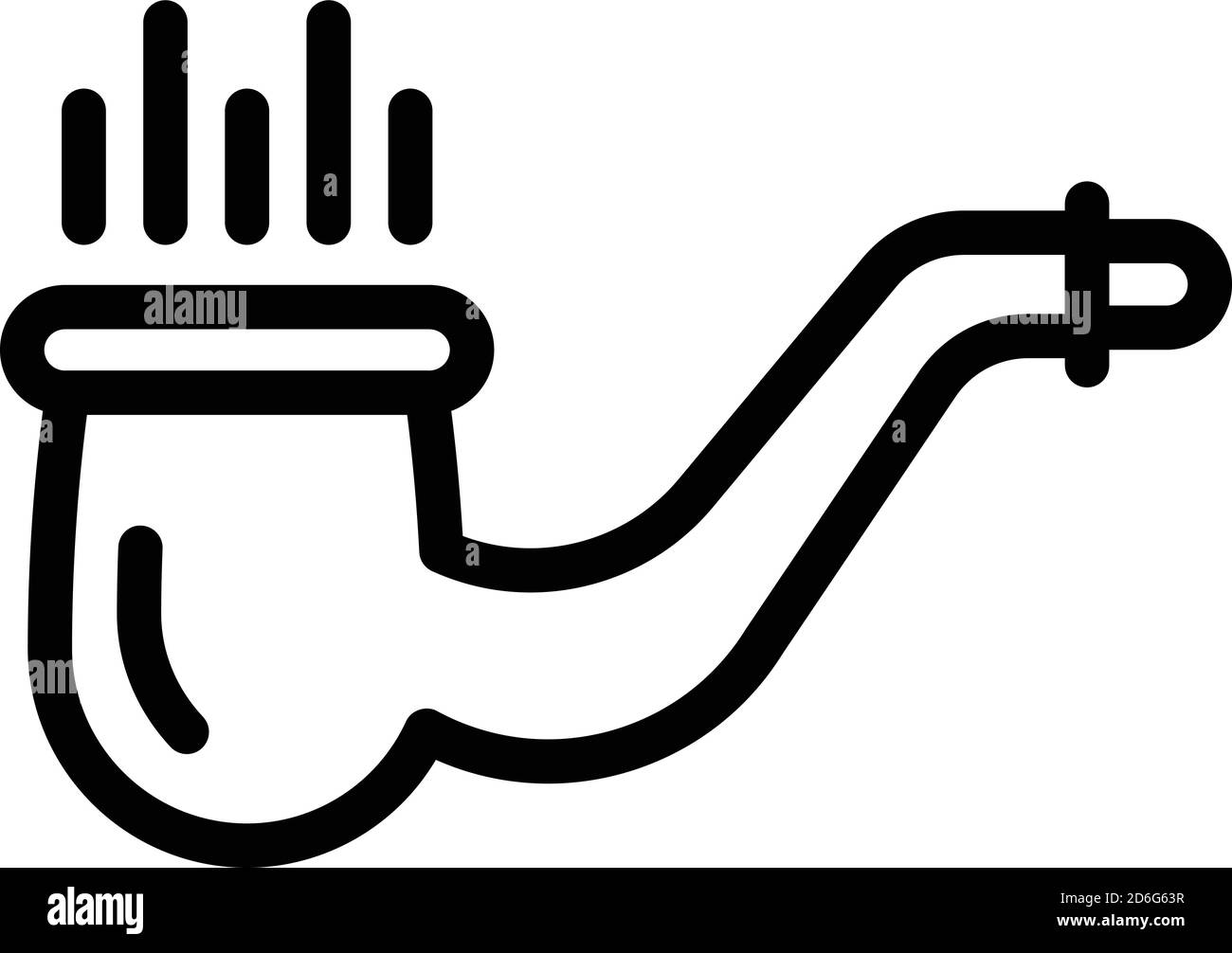Hand smoking pipe icon, outline style Stock Vector Image & Art - Alamy