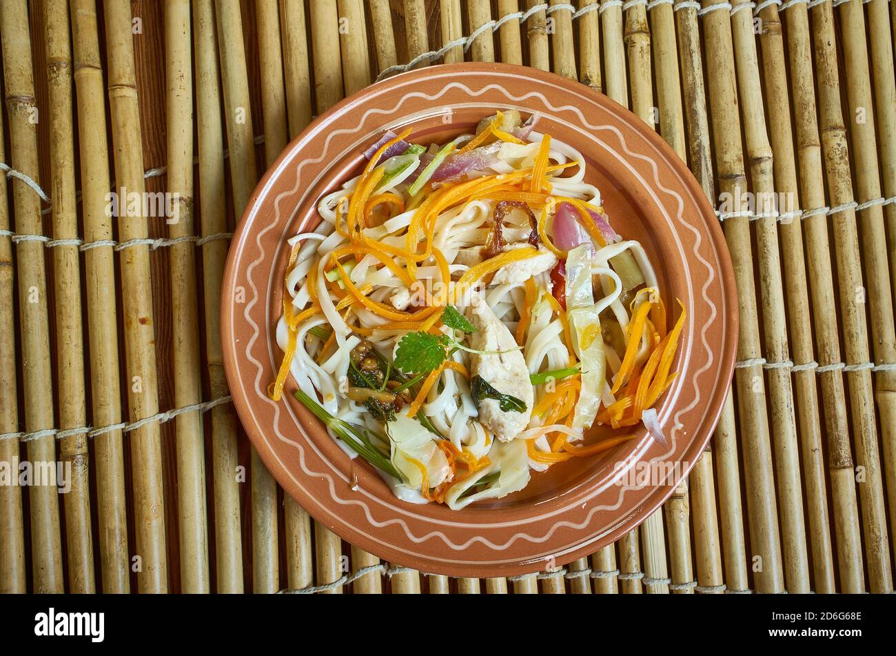 Kya zan hinga chicken consommé dish in Burmese cuisine Stock Photo - Alamy