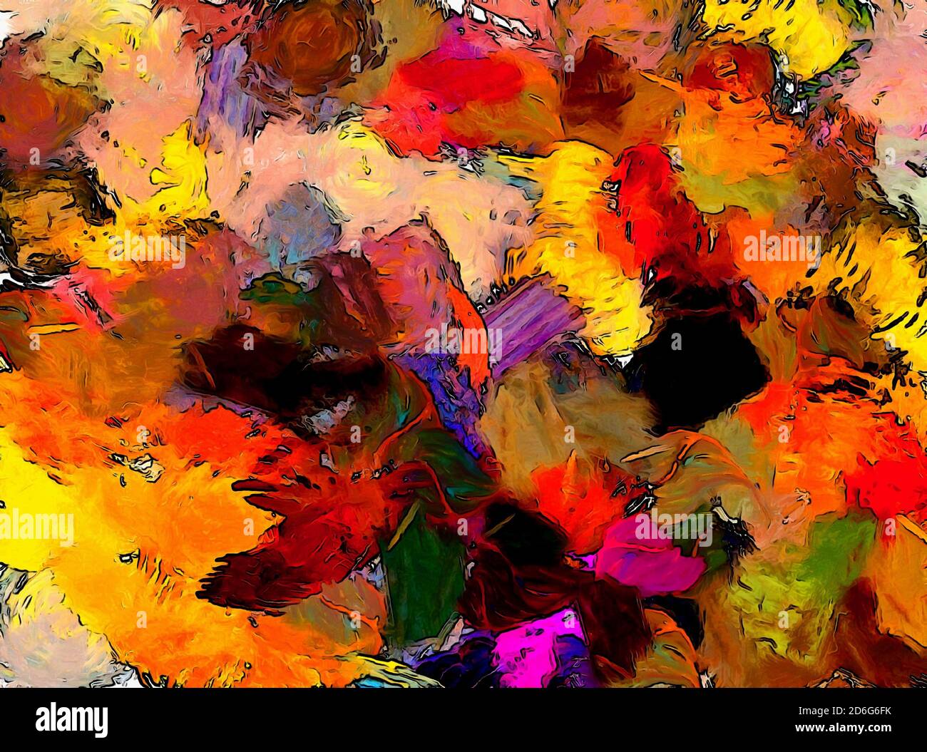 Texture of strokes of colored paint, blurred spots with brushes of ...