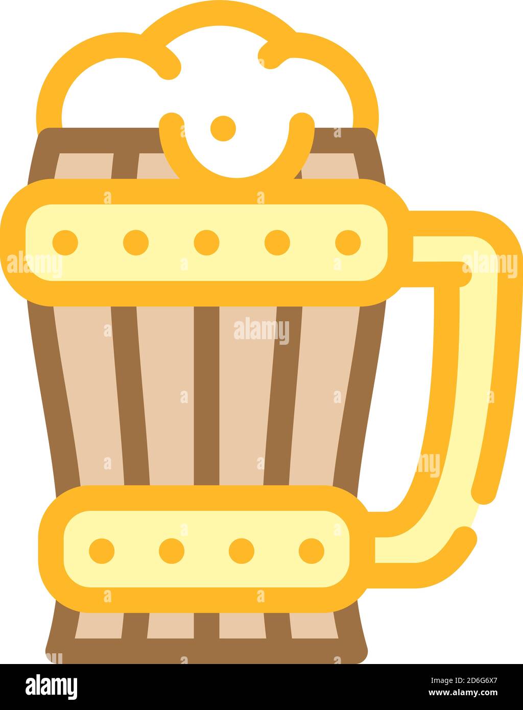 beer cup color icon vector flat illustration Stock Vector Image & Art ...