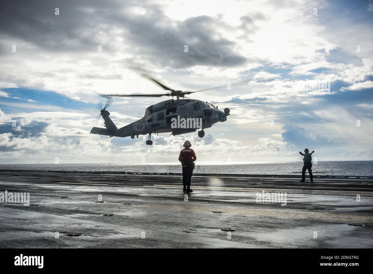 201016-N-ZF088-1092 SOUTH CHINA SEA (Oct. 16, 2020) An MH-60R Sea Hawk ...