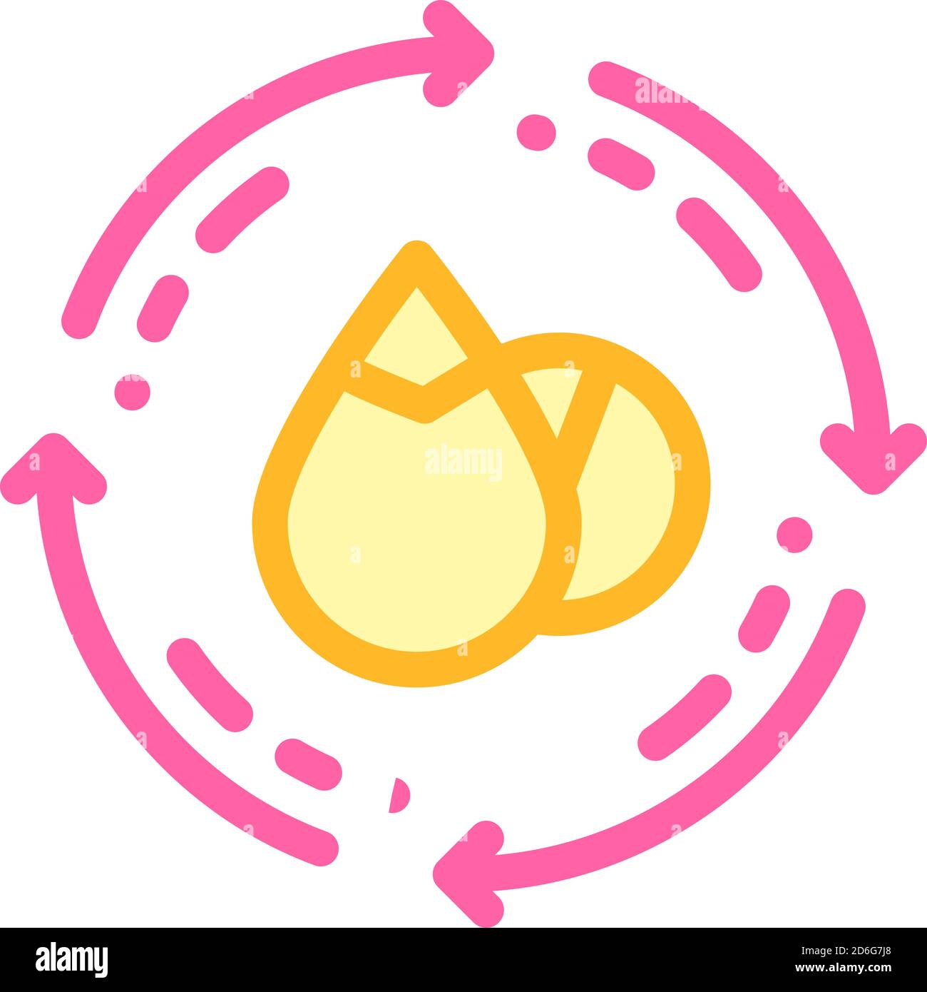 crop rotation color icon vector flat illustration Stock Vector Image ...