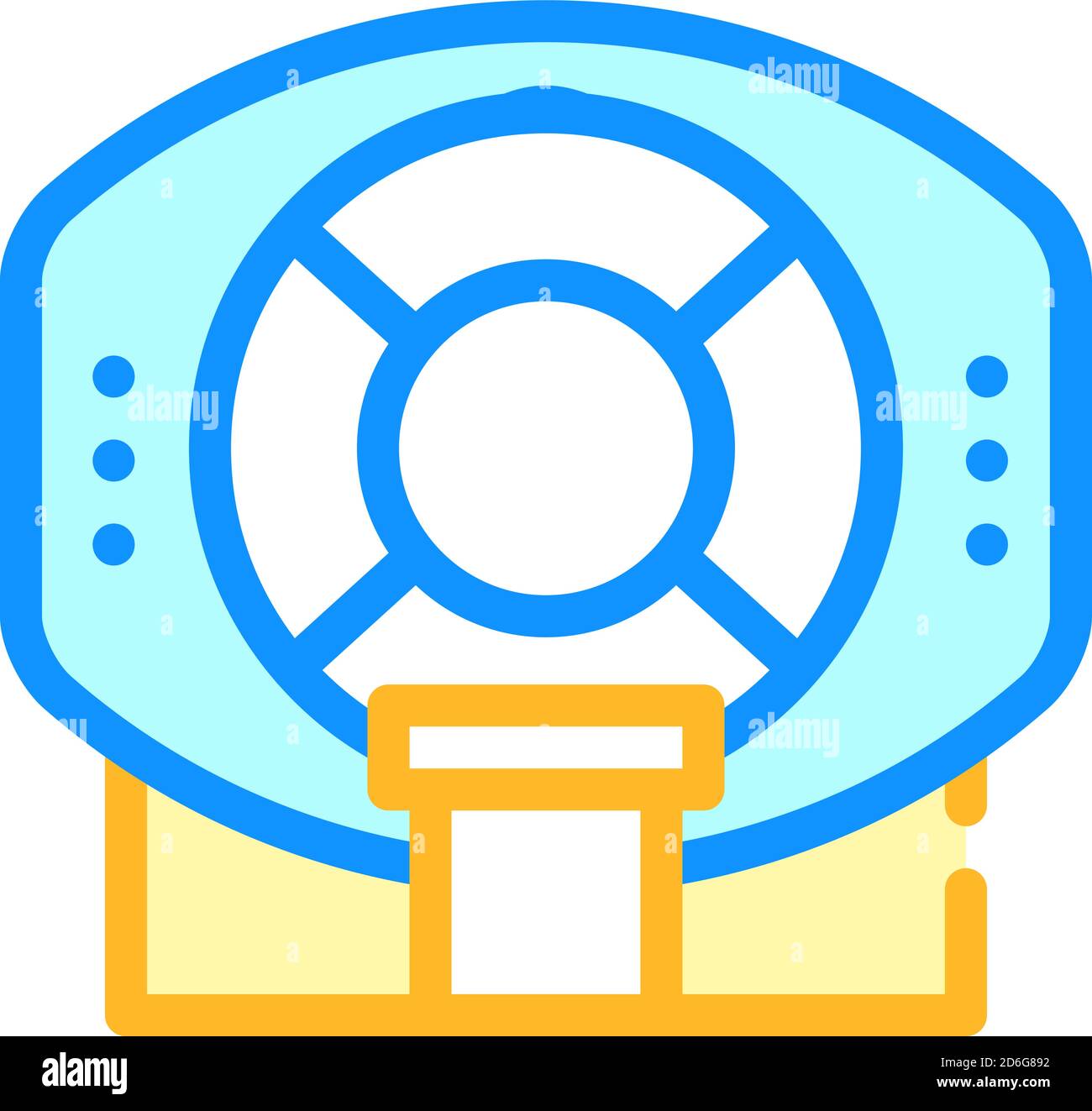 mri equipment color icon vector flat illustration Stock Vector Image ...