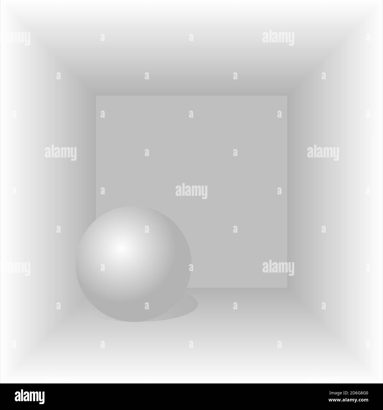 Abstract geometric shapes ball inside a square Stock Vector Image & Art ...