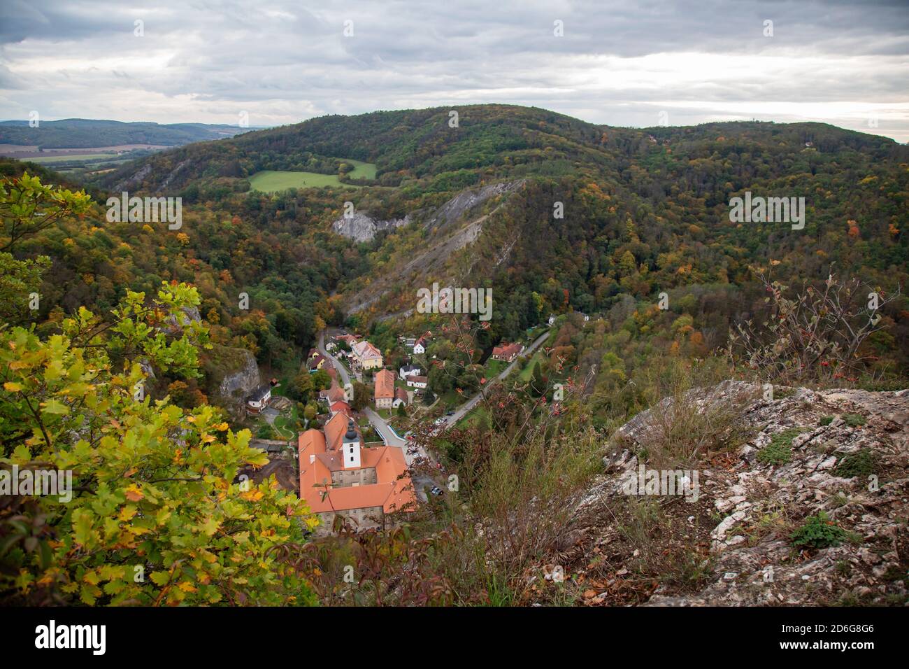 Saint john under the cliff, little valley town in the Czech republic ...