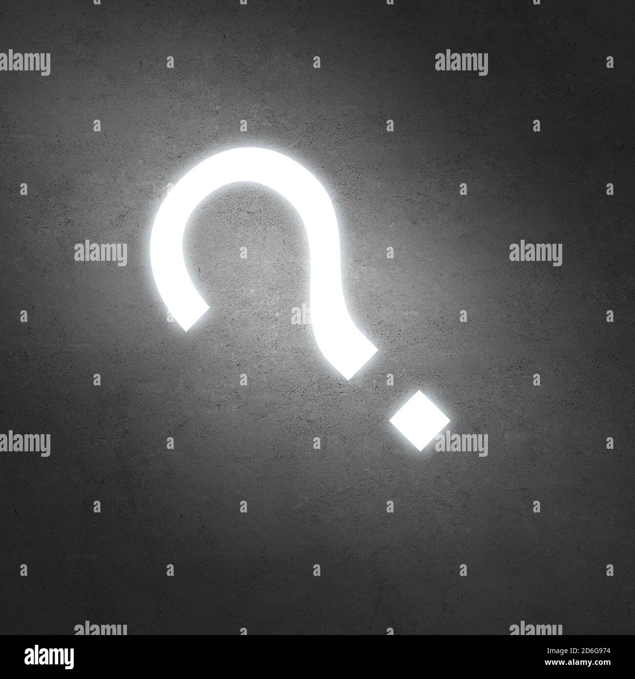 Question mark on wall Stock Photo - Alamy