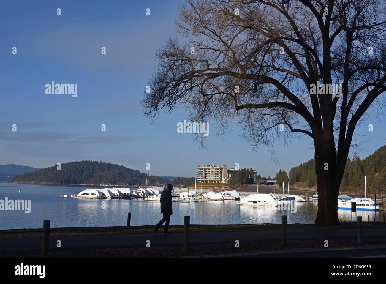 Walking the Centennial Trail by Silver Beach along Lake Coeur d' Alene ...