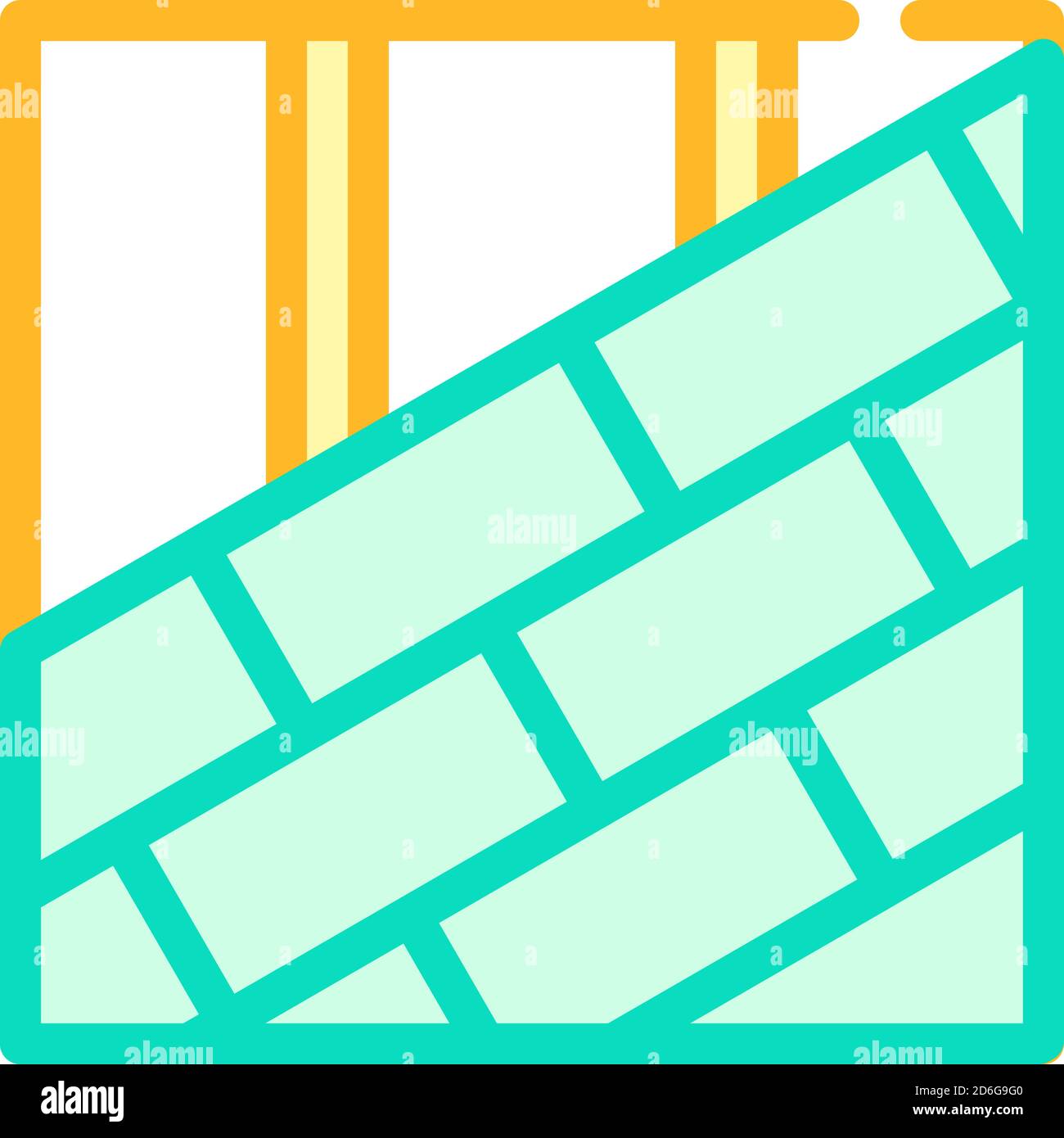 roof tiles laying color icon vector illustration Stock Vector Image ...