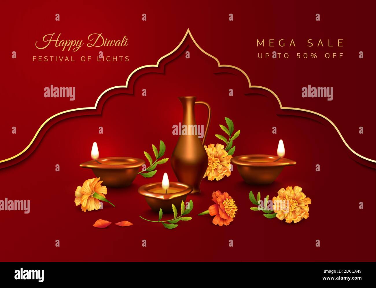 Indian festival diya lamp Stock Vector Images - Alamy