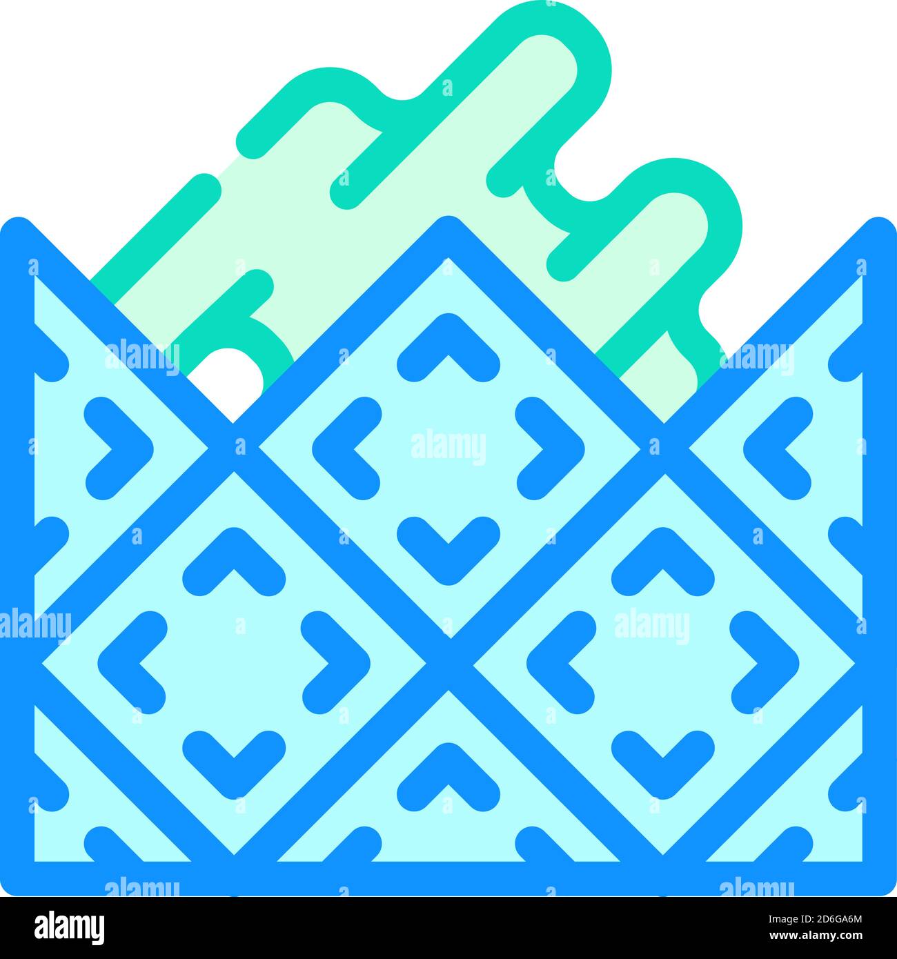 lay tiles color icon vector flat illustration Stock Vector Image & Art ...