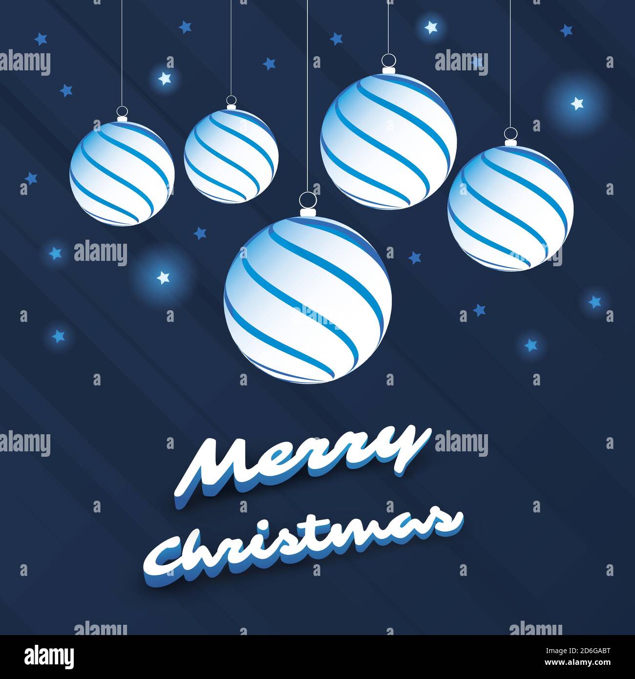 Christmas Card Background with Balls Stock Vector Image & Art - Alamy