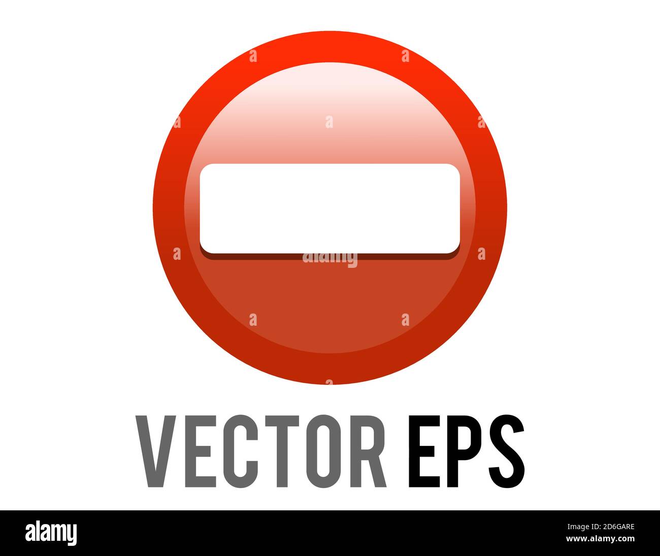 The isolated vector gradient red circle road stop warning sign icon ...