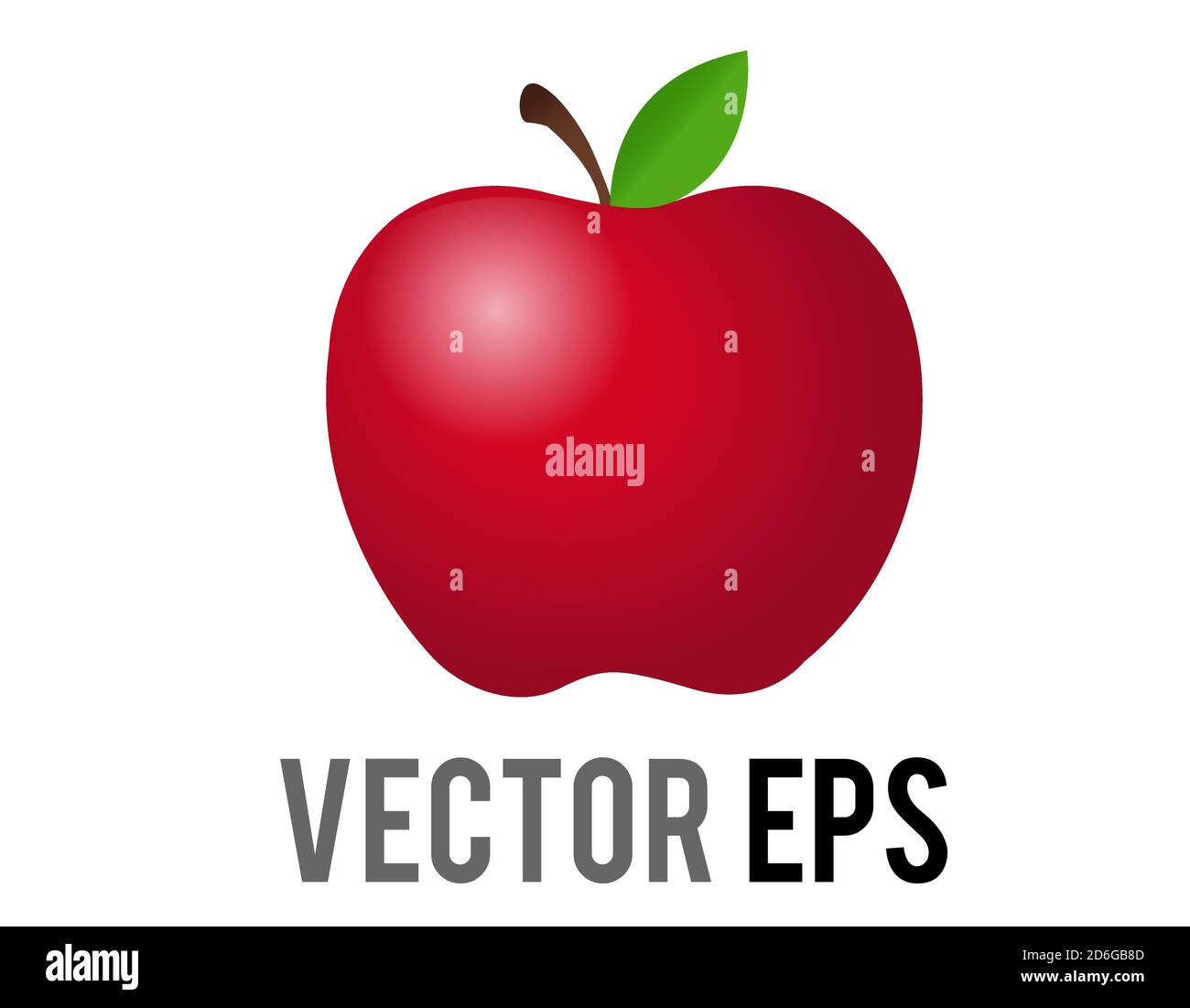 Leaf icon digital red Stock Vector Images - Alamy