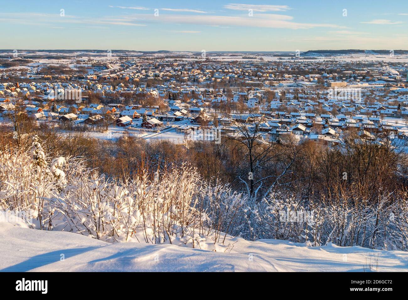 Roofs snow overview over hi-res stock photography and images - Alamy