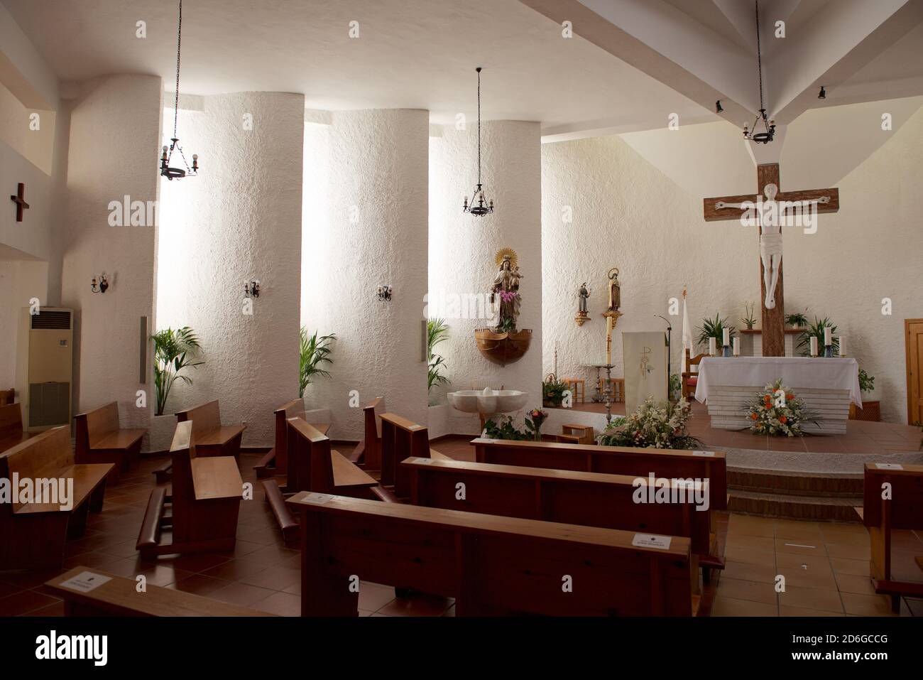 Interior of a church Stock Photo - Alamy