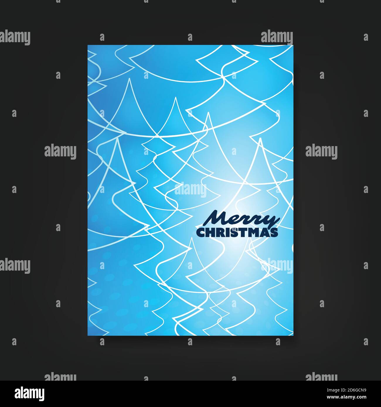 Blue christmas background curly Stock Vector Images - Alamy