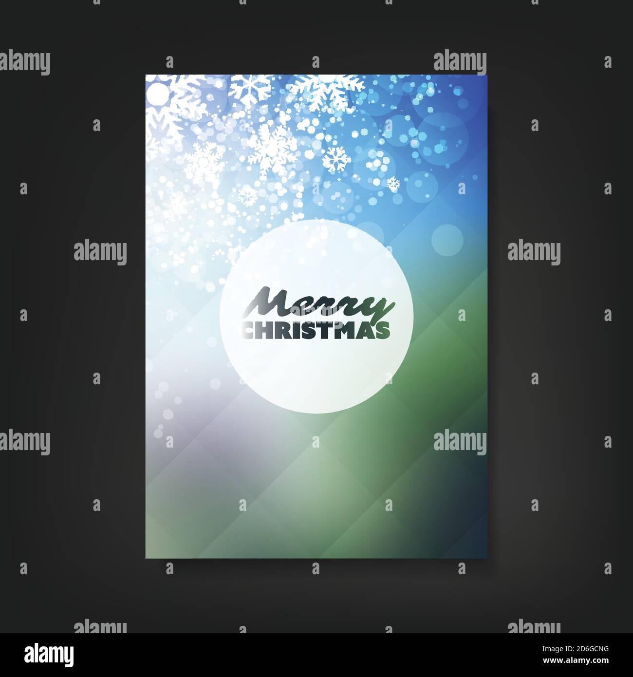 Christmas Flyer or Cover Design With Christmas Tree And White Sparkling ...