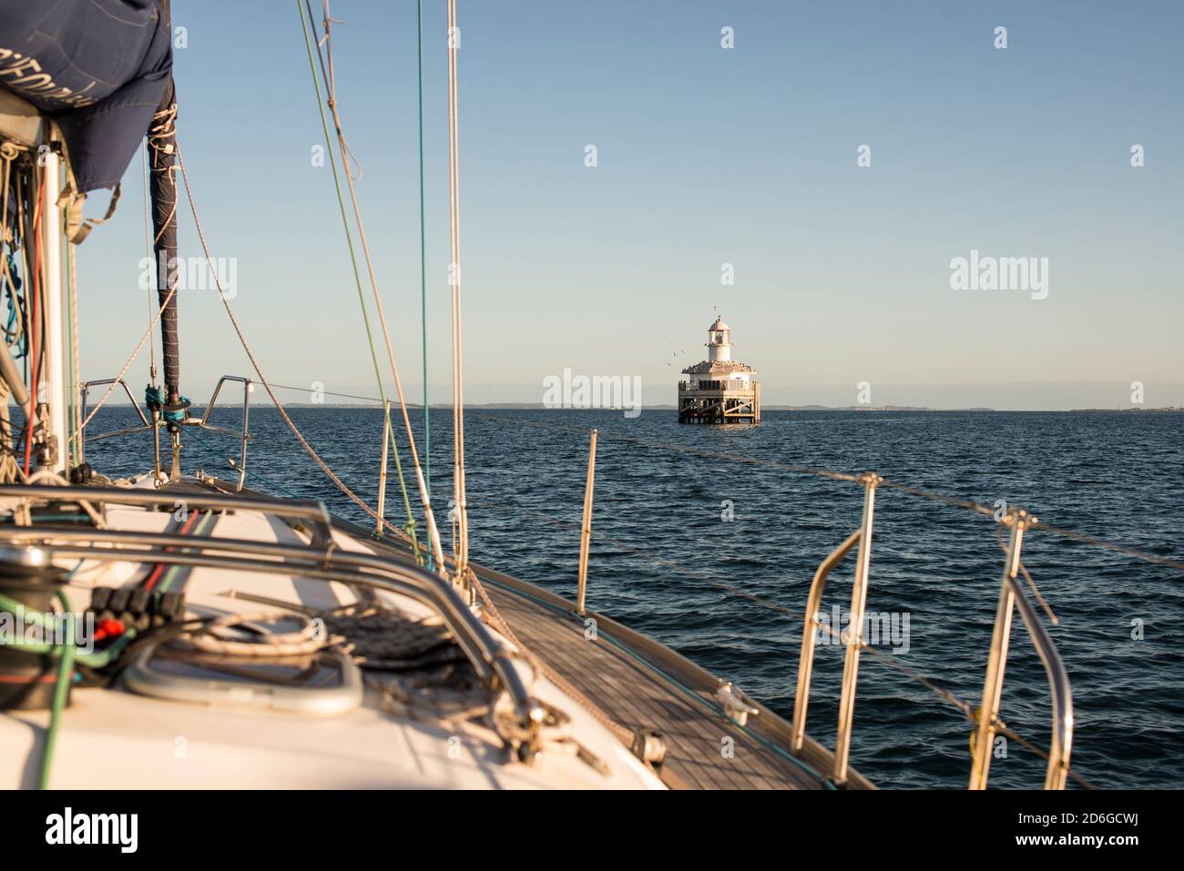 West Channel pile, Port Phillip bay Stock Photo - Alamy