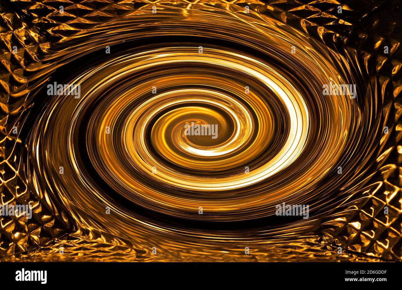 Illustration of abstract swirls in gold tones Stock Photo - Alamy