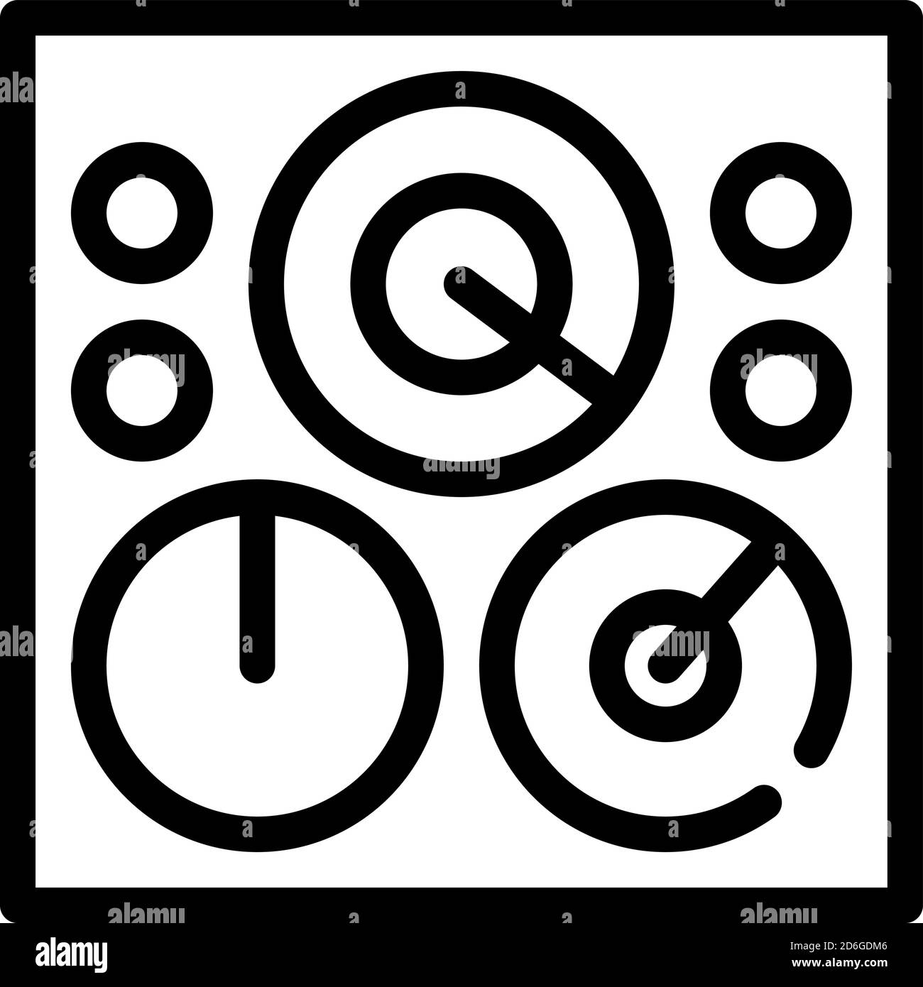 circular field line icon vector black illustration Stock Vector Image ...