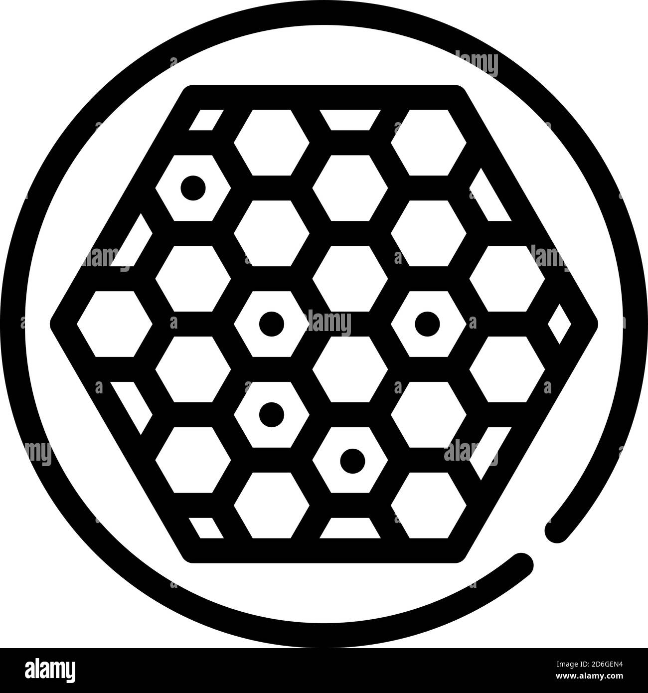 nuclear reactor with fuel rods line icon vector illustration Stock ...