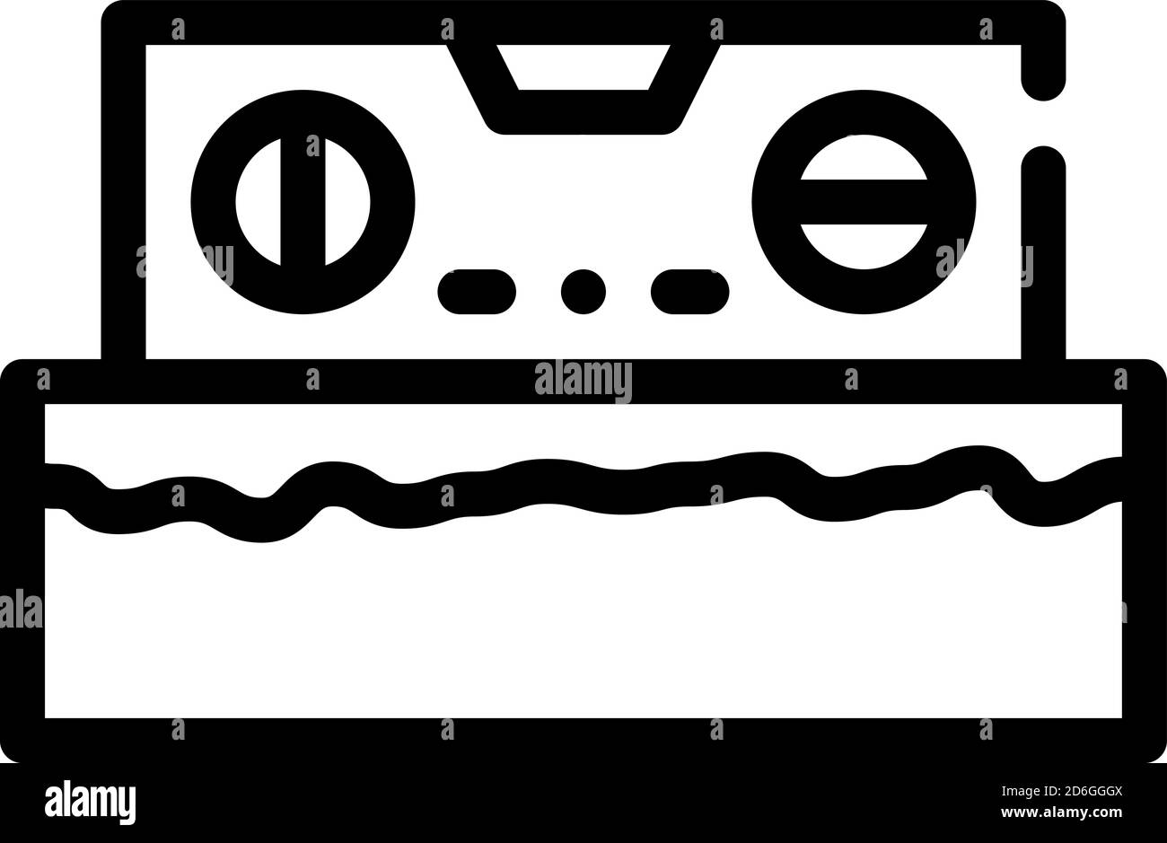 building level line icon vector black illustration Stock Vector Image ...