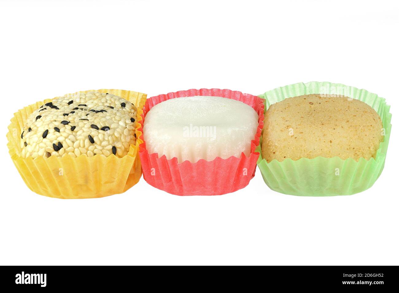 Taiwanese glutinous rice cakes isolated on white background Stock Photo ...