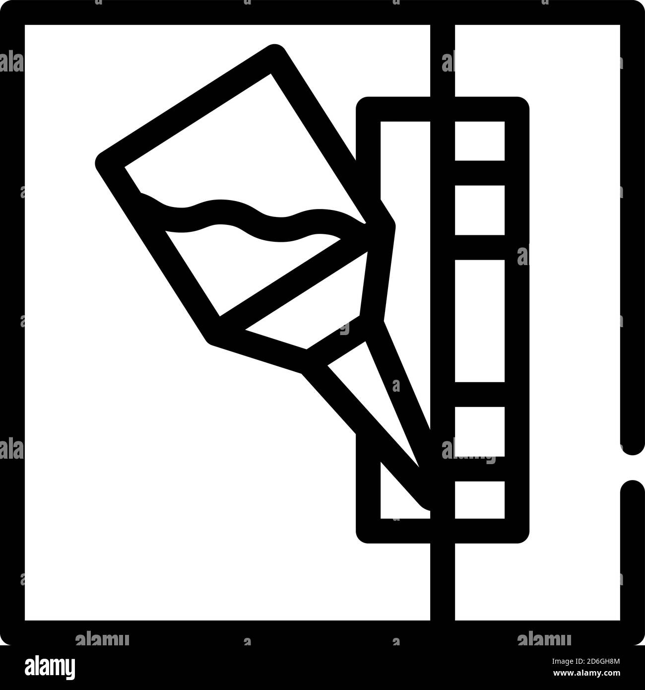 glueing details line icon vector black illustration Stock Vector Image ...