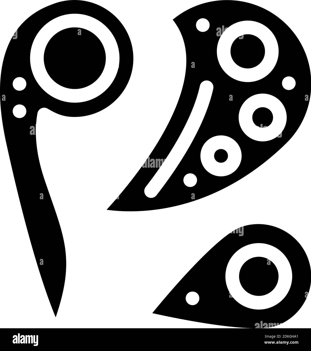 patterns set glyph icon vector black illustration Stock Vector Image ...