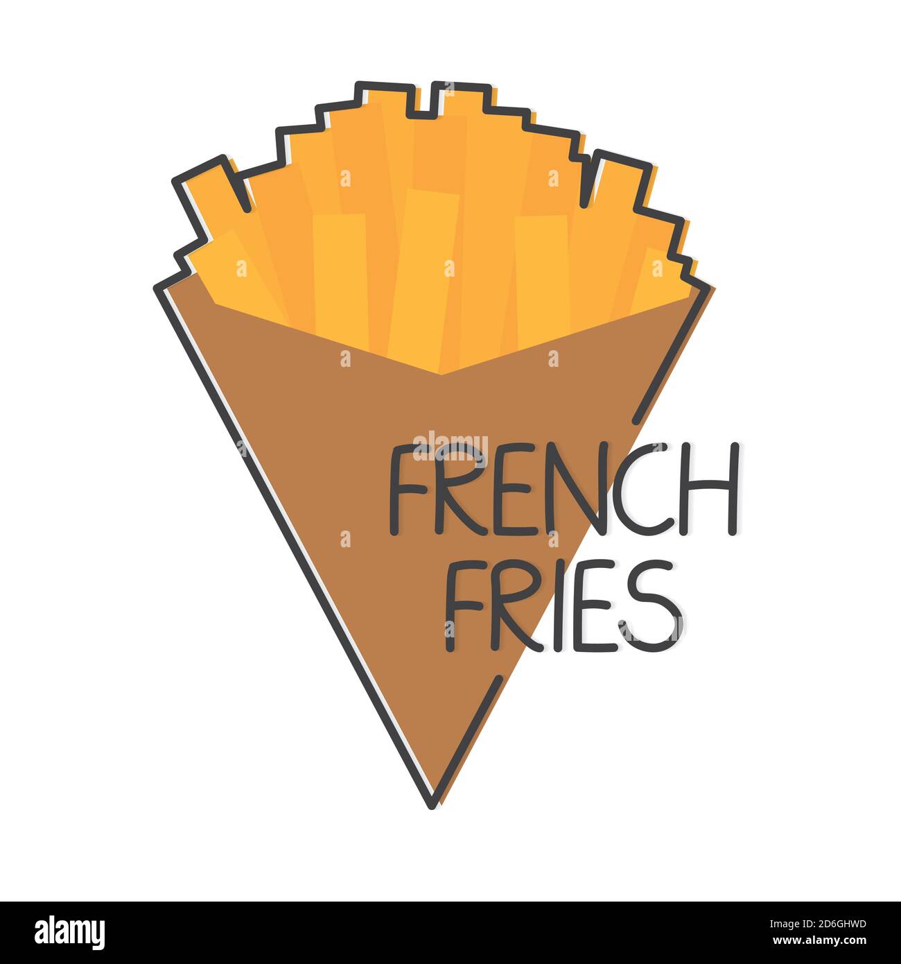 french fries icon- vector illustration Stock Vector Image & Art - Alamy