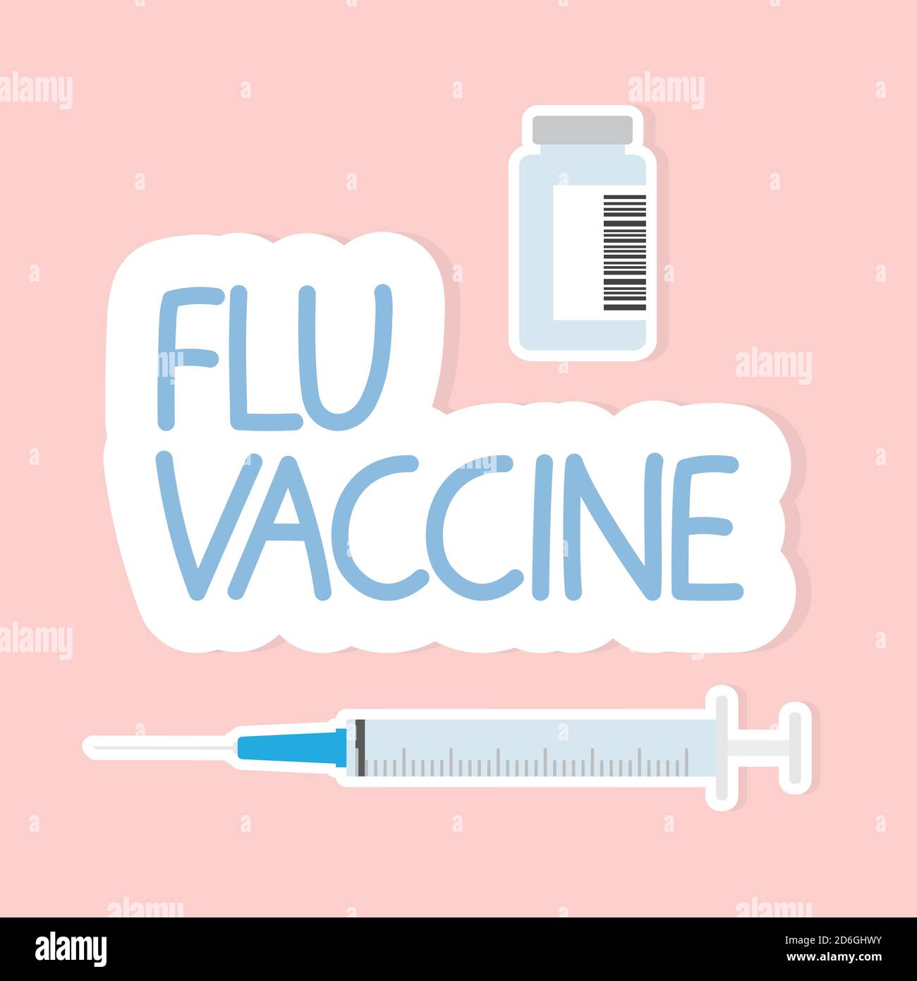flu vaccine concept- vector illustration Stock Vector Image & Art - Alamy