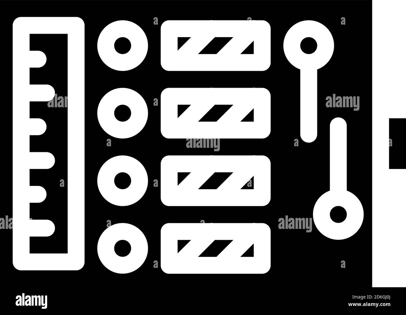 Sewing kit black icon Cut Out Stock Images & Pictures - Alamy