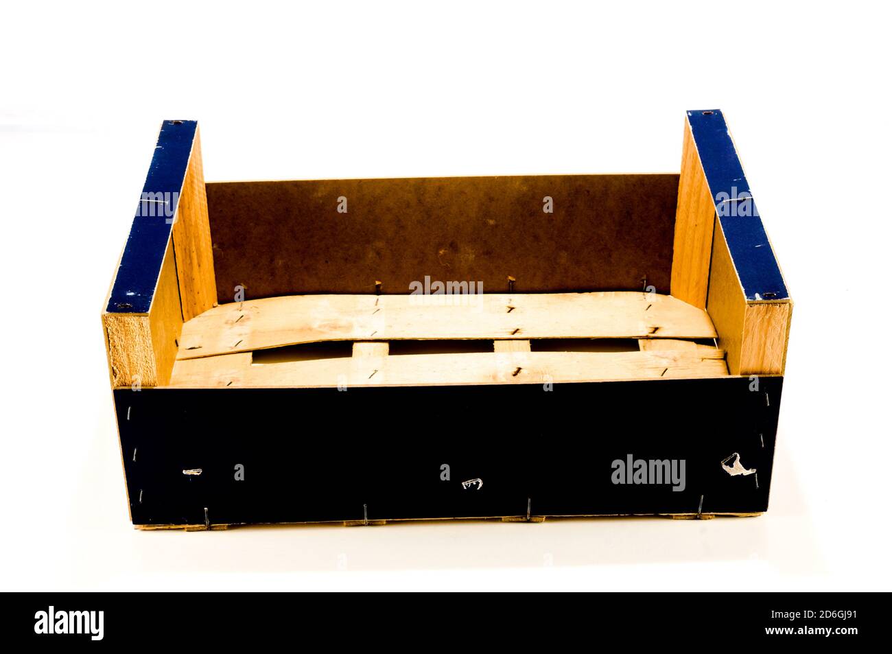 Empty Fruit Crate Box Stock Photo - Alamy