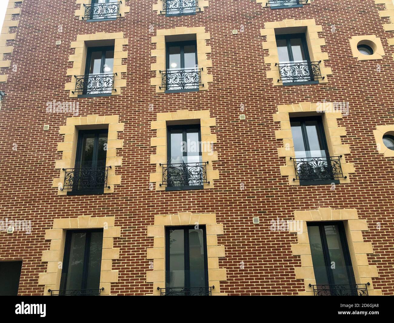 Vincennes, France, Old Residential Building Front, Facade, Retrofit ...