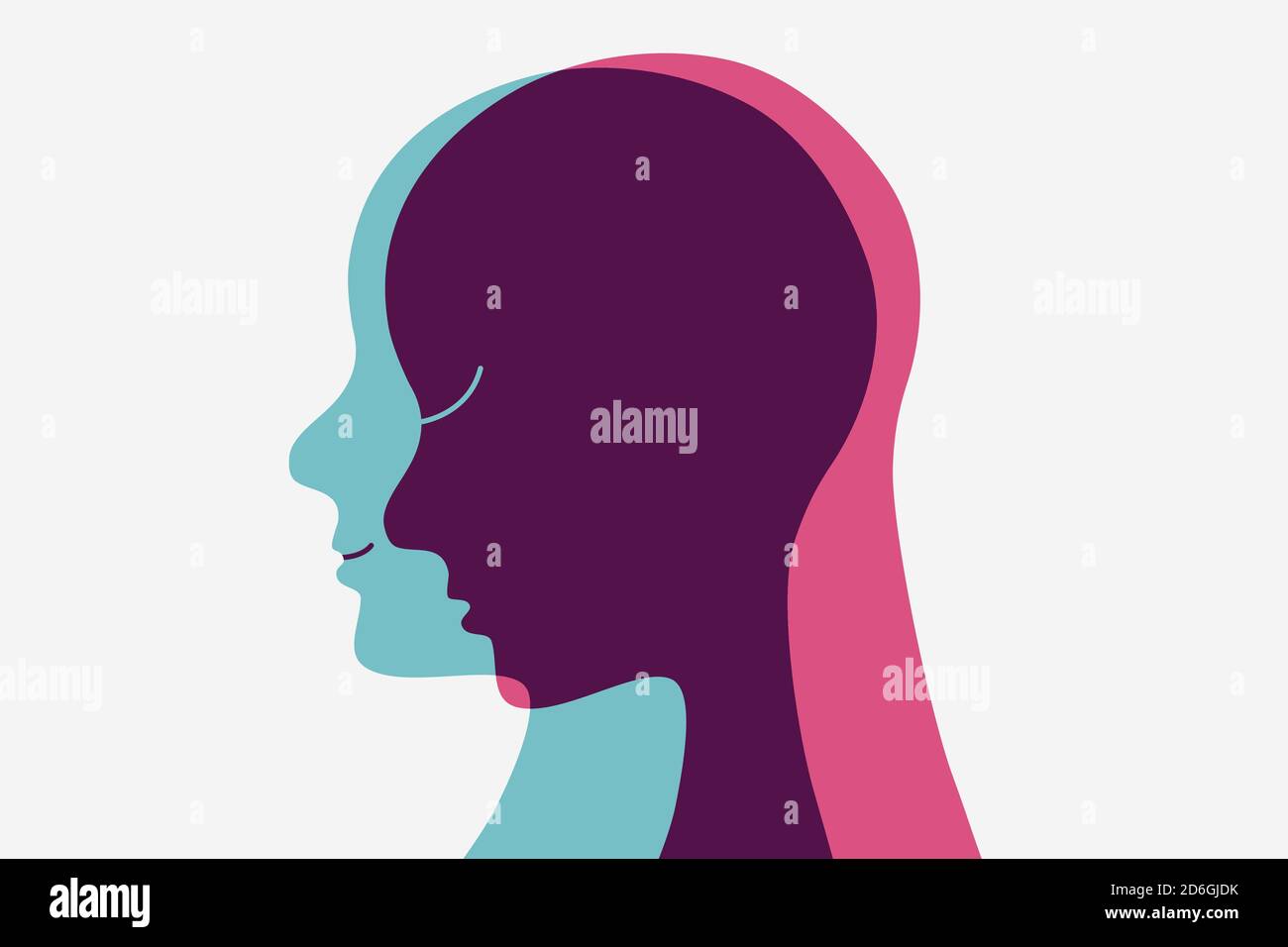 Human with different emotions colored icon. Positive and negative emoji ...