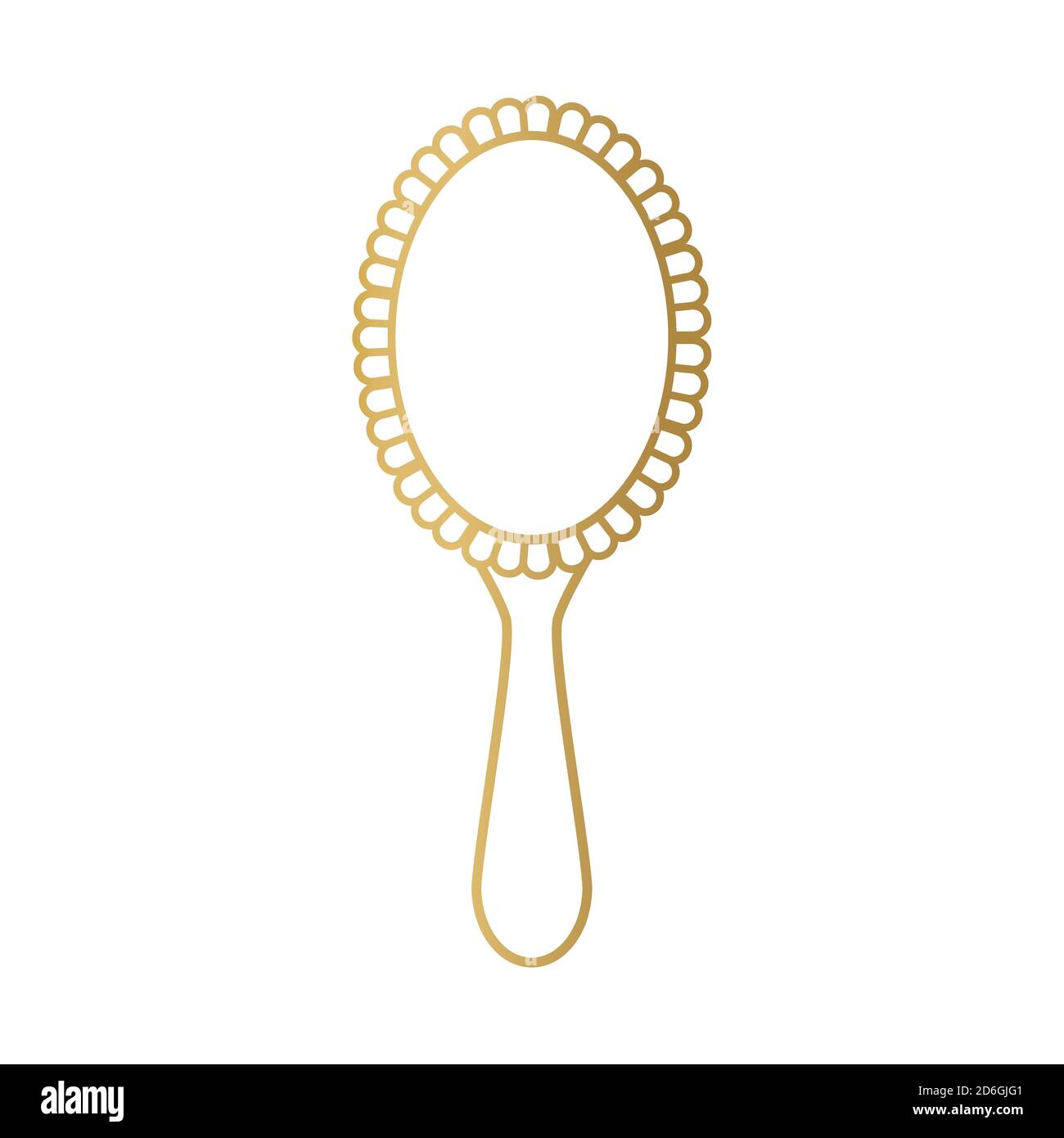 Gold hand mirror Stock Vector Images - Alamy